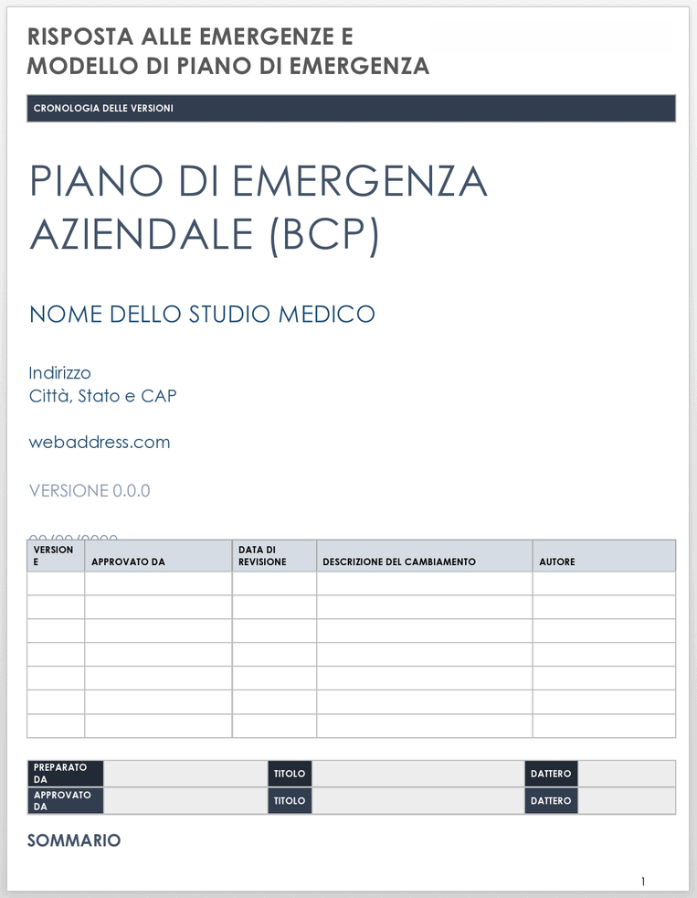Modelli gratuiti di piani di contingenza | Smartsheet