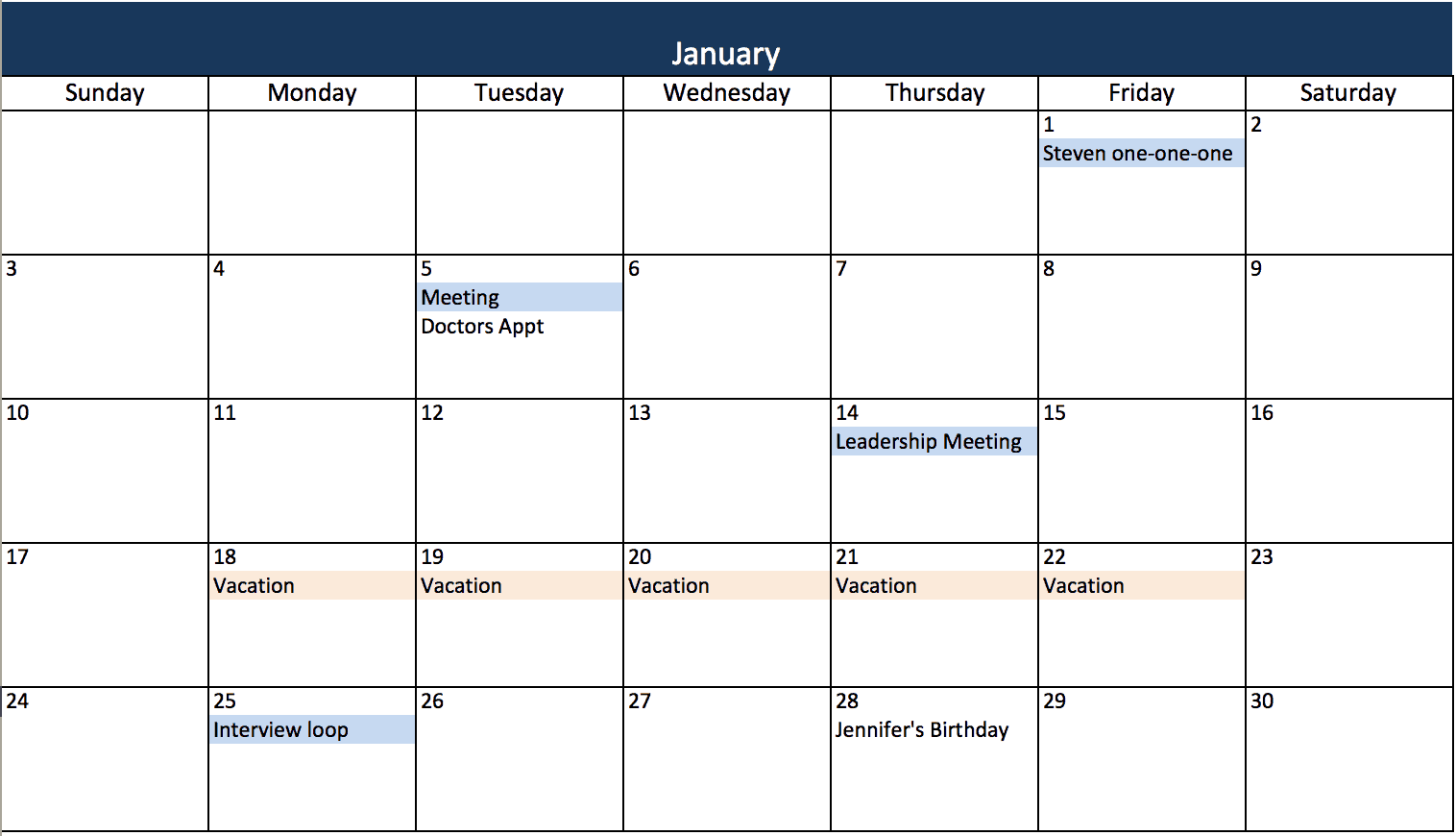 Modelli Di Calendario Excel Gratuiti E Stampabili Per Il 2019 E Oltre 