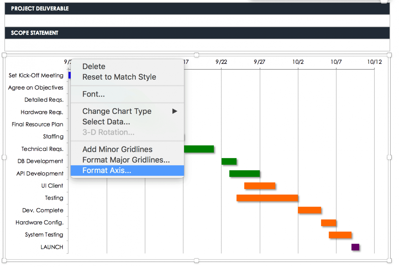 Crea Un Diagramma Di Gantt In Excel Istruzioni E Tutorial Smartsheet