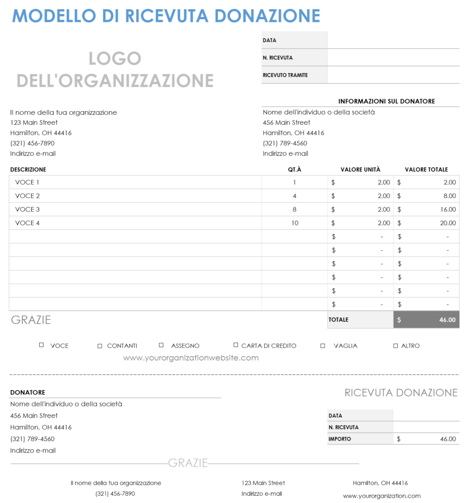 Scarica i modelli di ricevuta Excel gratuiti | Smartsheet