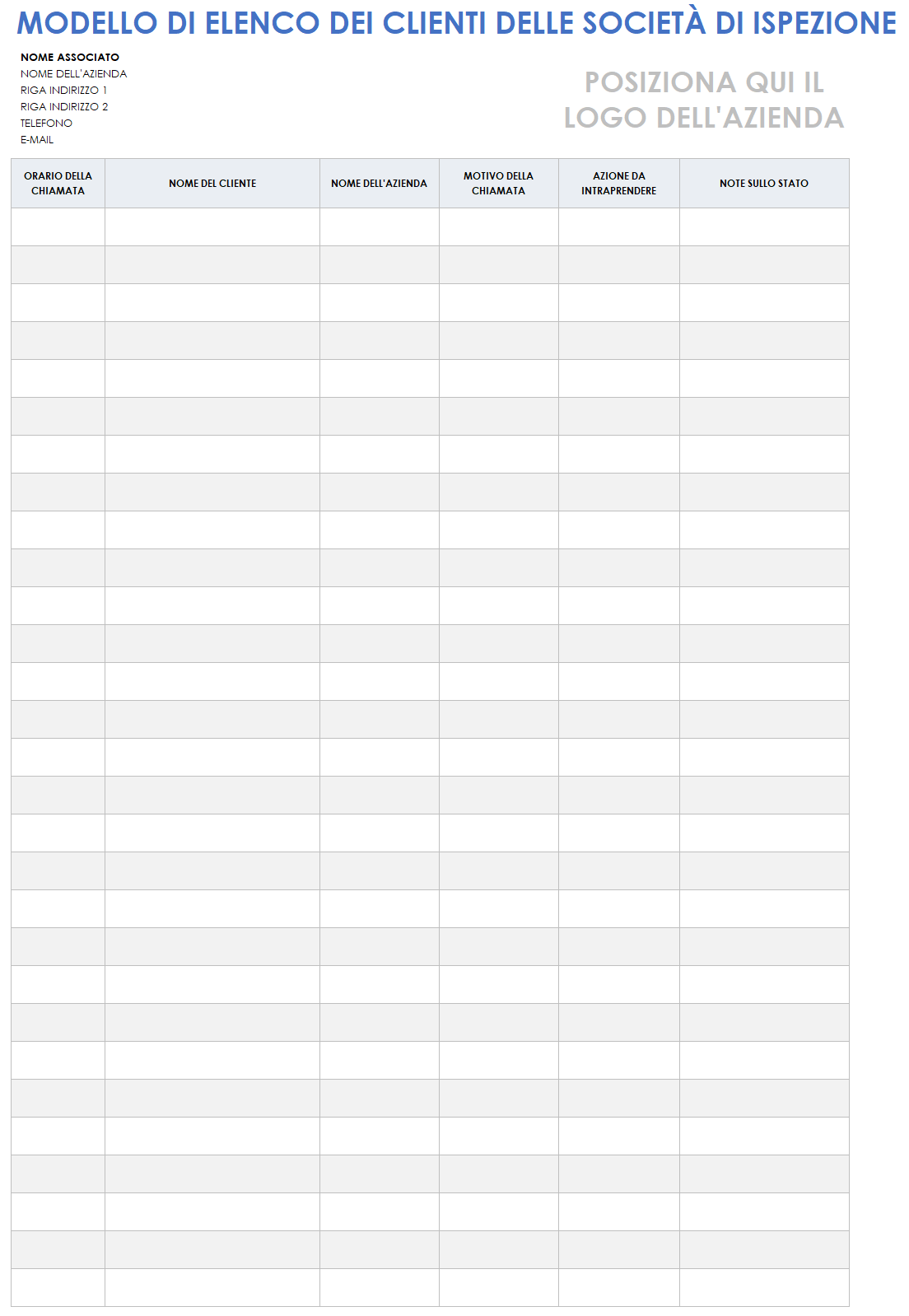 Modelli gratuiti di elenco di clienti | Smartsheet