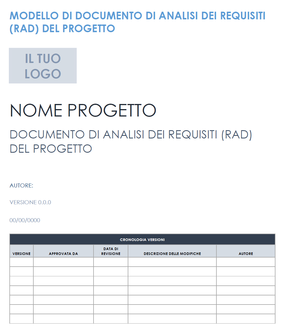 Modelli di requisiti di progetto gratuiti | Smartsheet