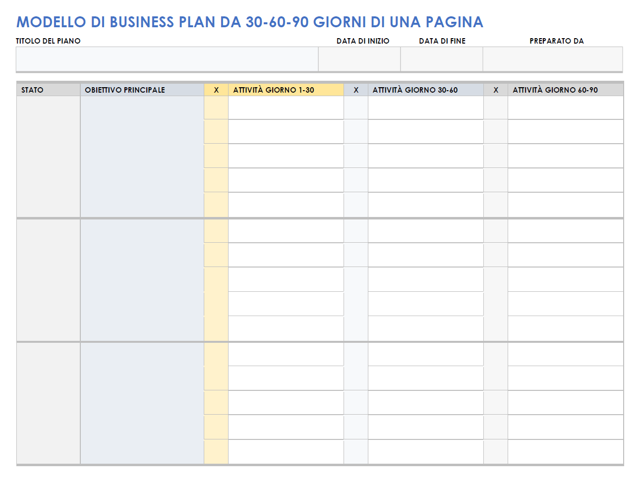 Modelli PDF gratuiti di business plan | Smartsheet