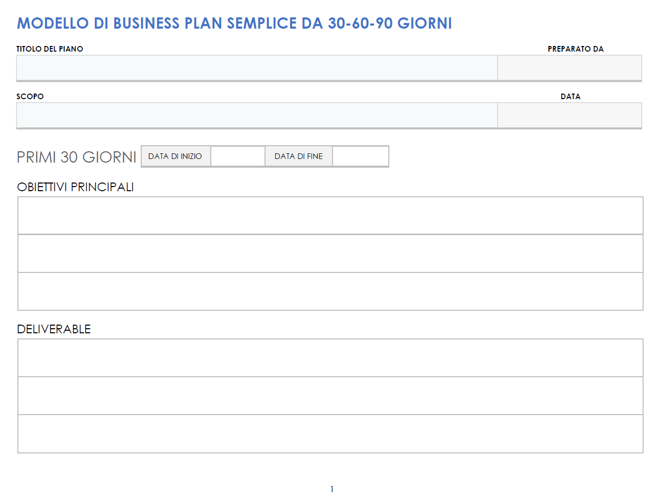 Modelli PDF gratuiti di business plan | Smartsheet