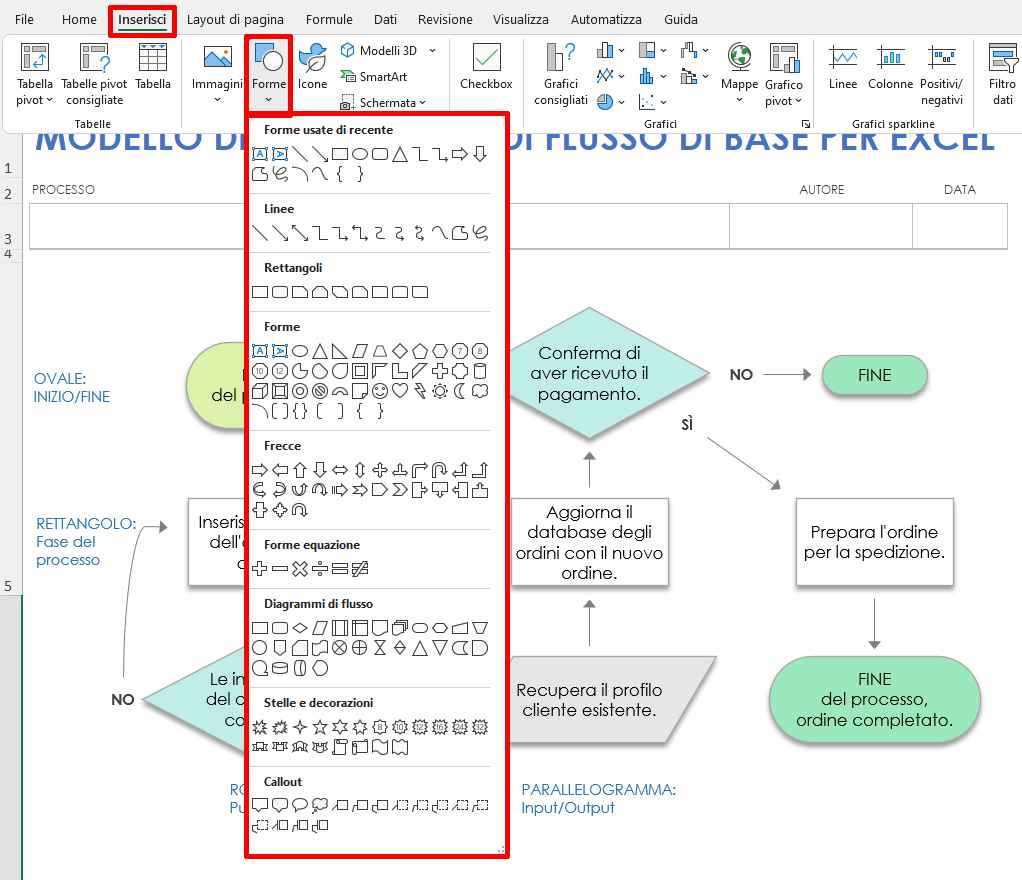 6 Modelli Gratuiti Di Diagrammi Di Flusso Di Excel Come Utilizzarli E
