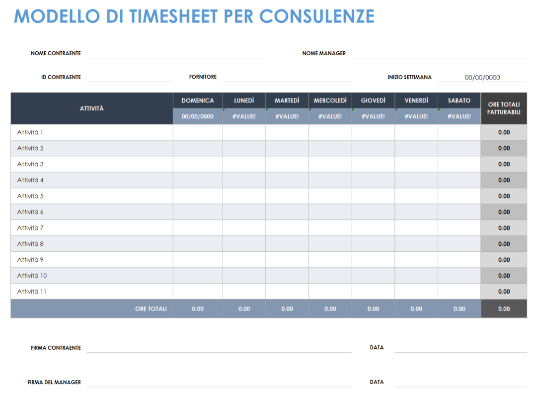 Modelli di foglio presenze Excel gratuiti | Smartsheet