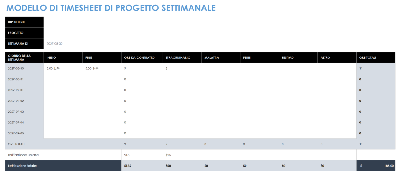 Modelli di foglio presenze Excel gratuiti | Smartsheet