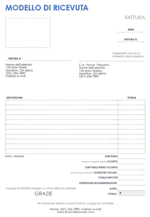 Scarica i modelli di ricevuta PDF gratuiti | Smartsheet