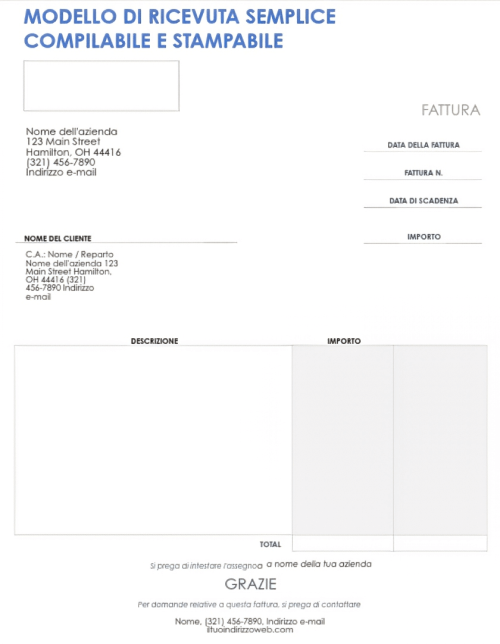 Scarica i modelli di ricevuta PDF gratuiti | Smartsheet