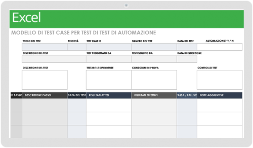 Modelli gratuiti di test case | Smartsheet