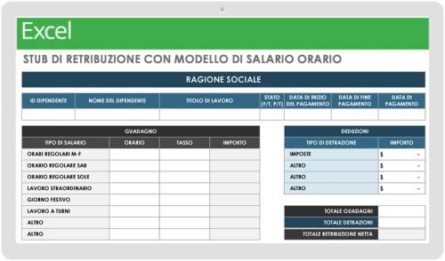 Modelli di buste paga gratuiti | | Smartsheet