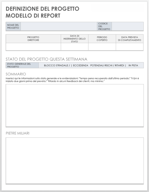 Modelli di definizione di progetti gratuiti | Smartsheet