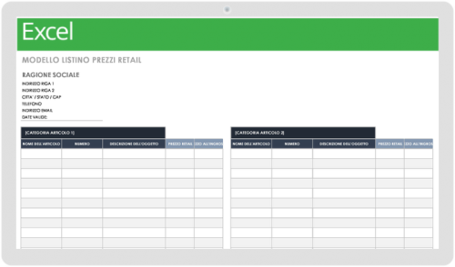 Modelli gratuiti di listini prezzi | Smartsheet
