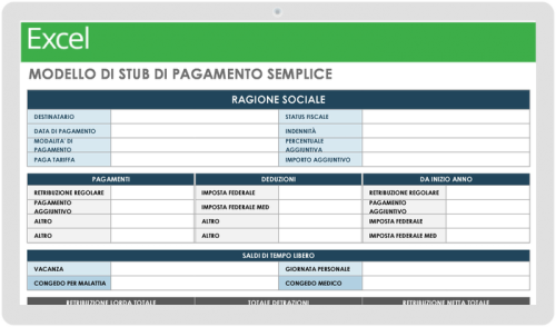 Modelli di buste paga gratuiti | | Smartsheet