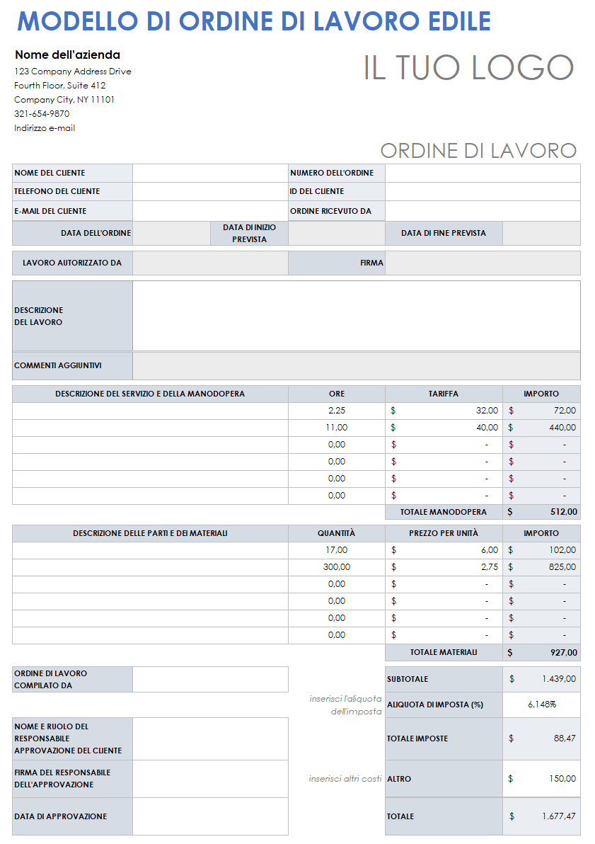 Modelli e moduli di ordini di lavoro edilizi gratuiti | Smartsheet