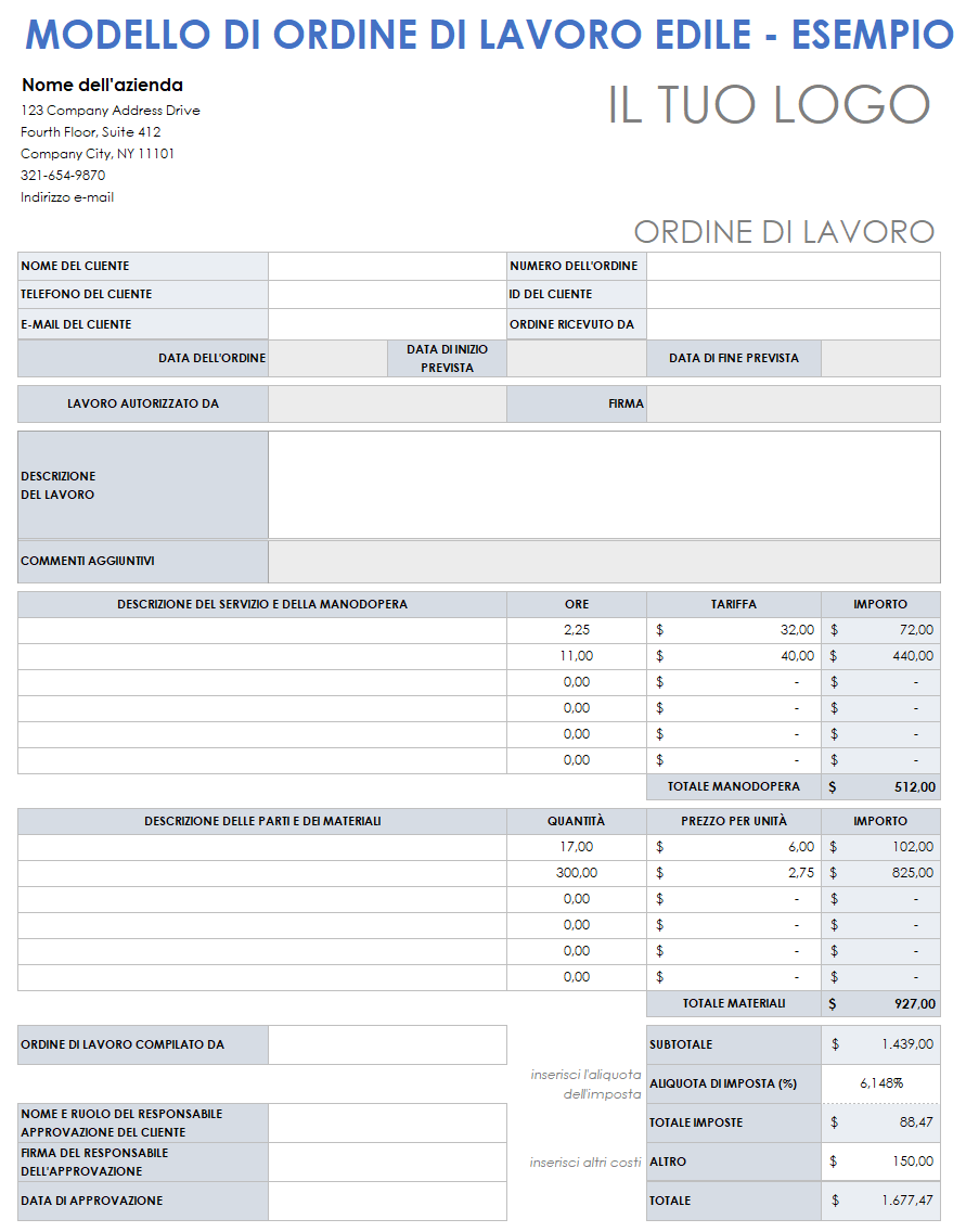 Modelli e moduli di ordini di lavoro edilizi gratuiti | Smartsheet