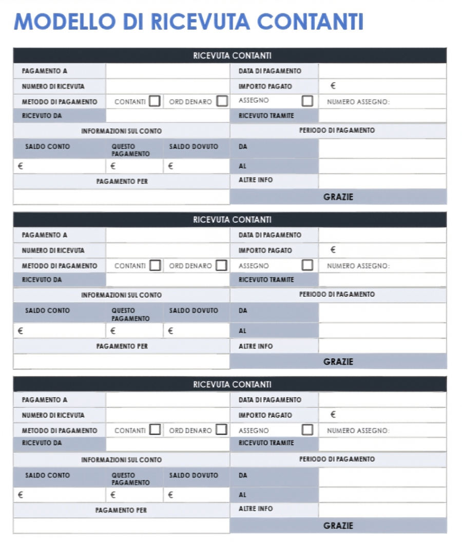Scarica i modelli di ricevuta PDF gratuiti | Smartsheet