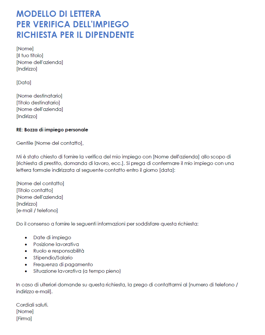 Modelli gratuiti di verifica dell’impiego | Smartsheet