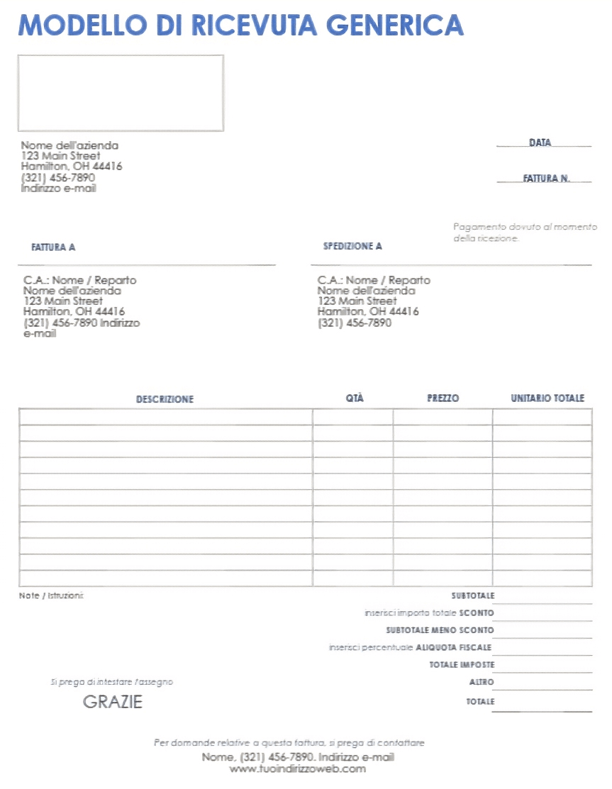 Scarica i modelli di ricevuta PDF gratuiti | Smartsheet