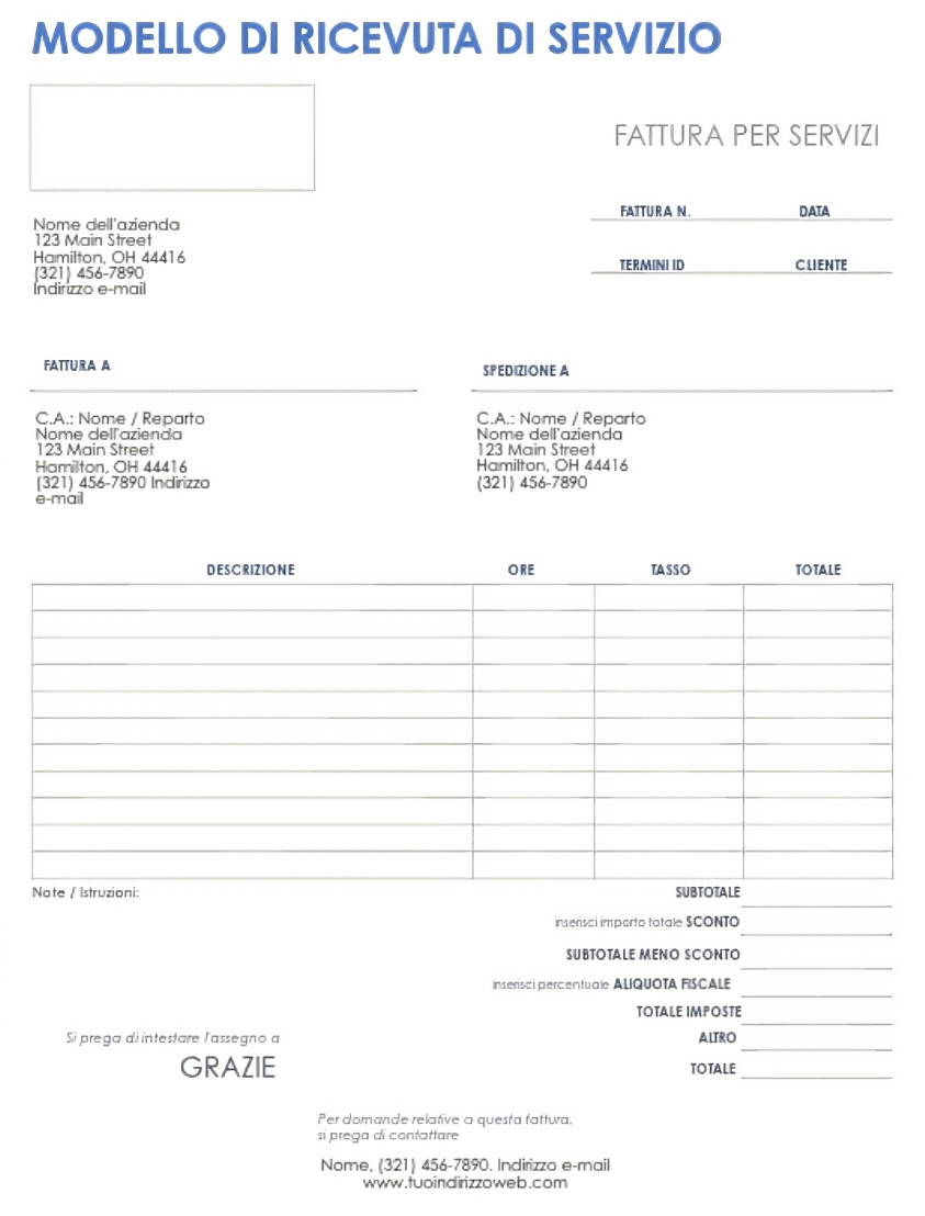 Scarica i modelli di ricevuta PDF gratuiti | Smartsheet