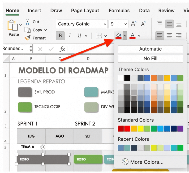 Come creare la roadmap migliore in Excel | Smartsheet