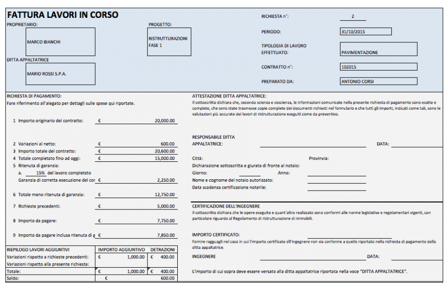 Modelli Excel gratuiti per gestire progetti edilizi