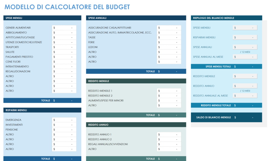Modelli di budget mensili gratuiti | Smartsheet