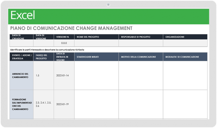 Modelli gratuiti per la comunicazione relativa al progetto | Smartsheet