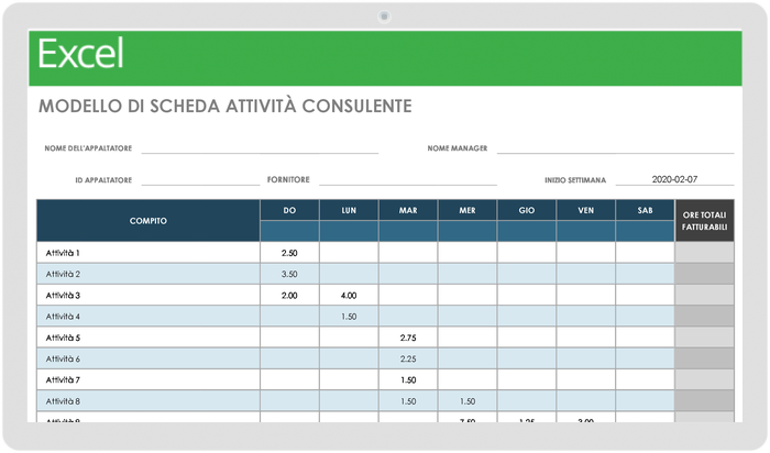 17 modelli di timesheet e cartellini gratuiti | Smartsheet
