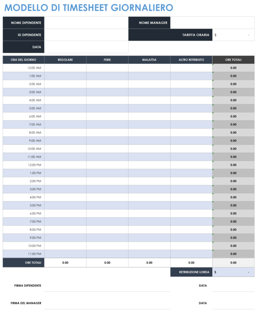Modelli di foglio presenze Excel gratuiti | Smartsheet