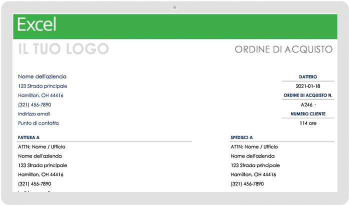Modelli gratuiti di ordini d'acquisto | Smartsheet