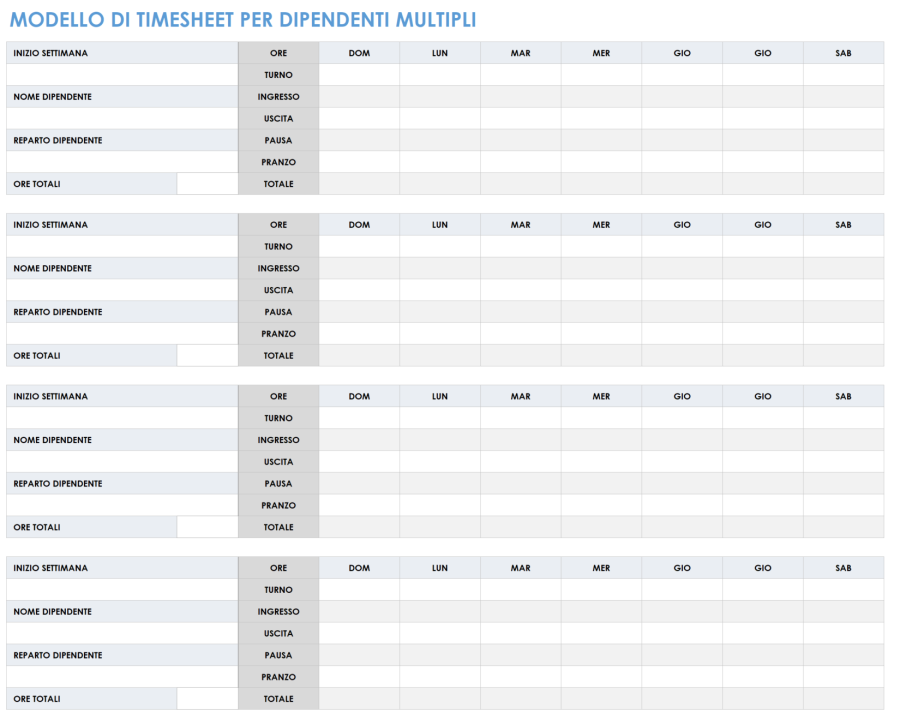 Modelli di foglio presenze Excel gratuiti | Smartsheet