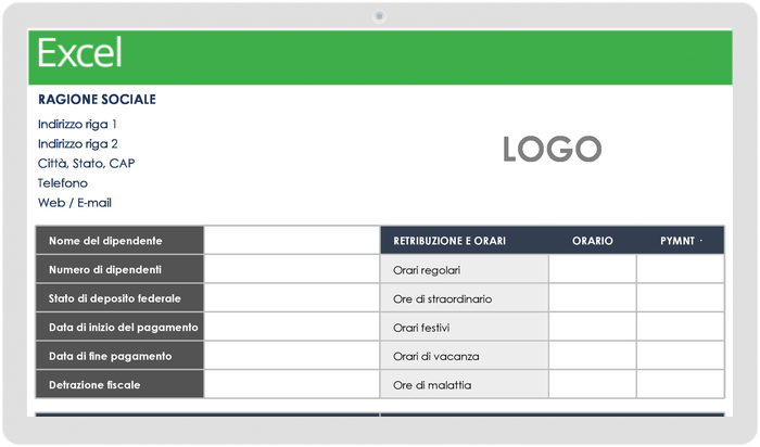 Modelli di buste paga gratuiti | | Smartsheet