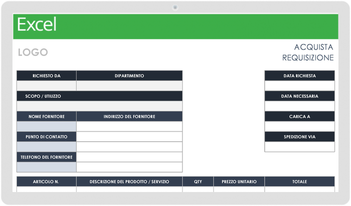 Modelli gratuiti di ordini d'acquisto | Smartsheet