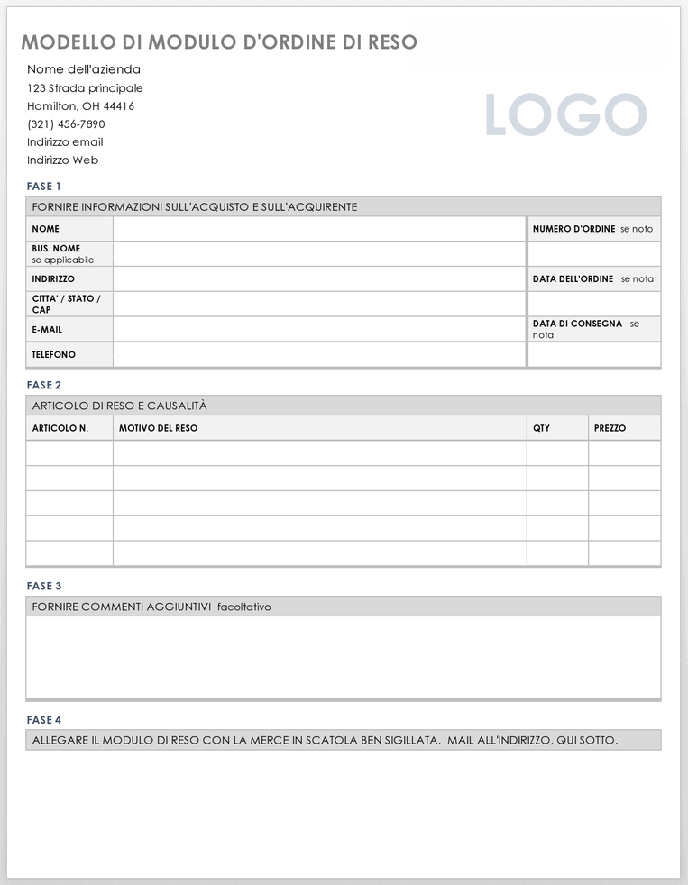 Modelli gratuiti di moduli di ordine | Smartsheet