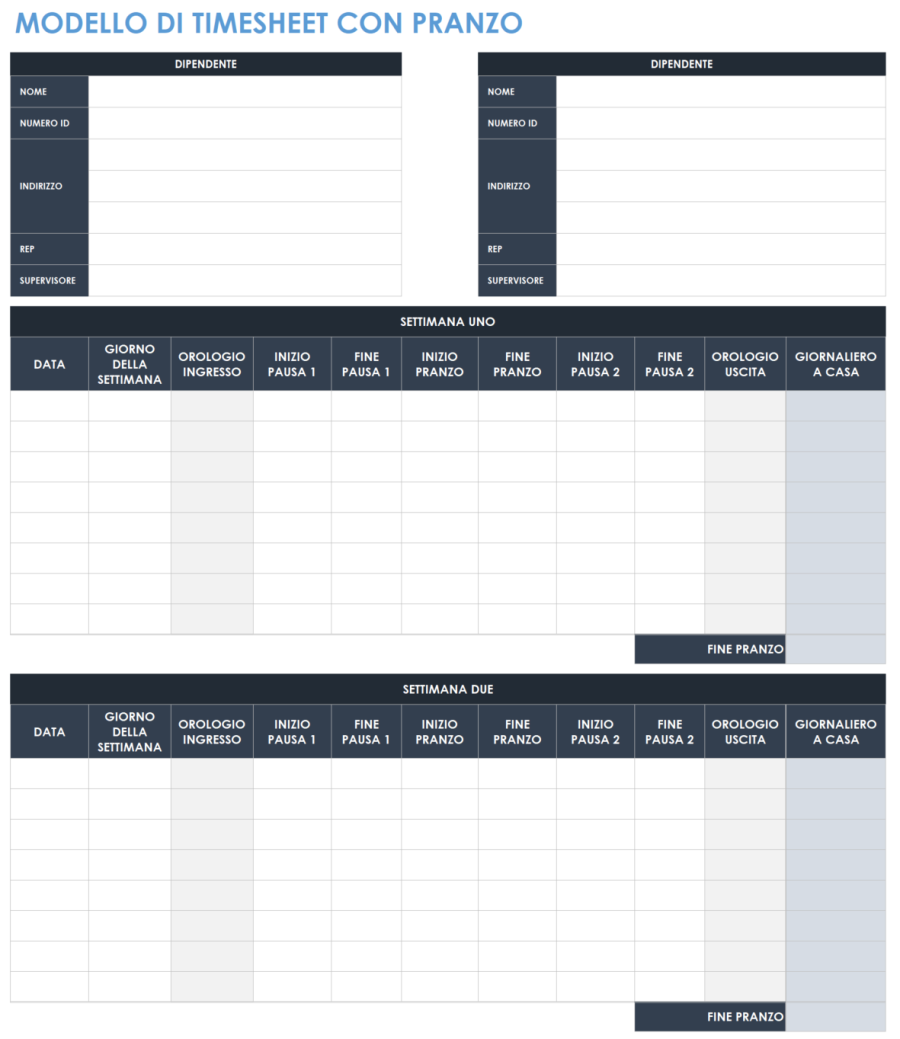 Modelli di foglio presenze Excel gratuiti | Smartsheet