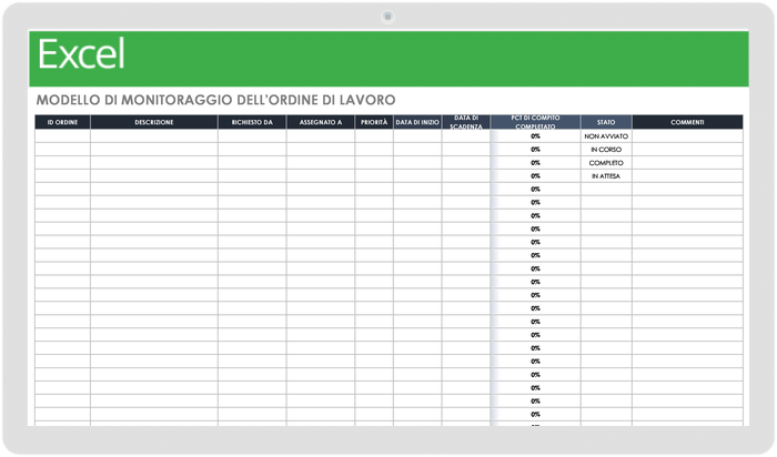 15 modelli gratuiti di ordini di lavoro | Smartsheet